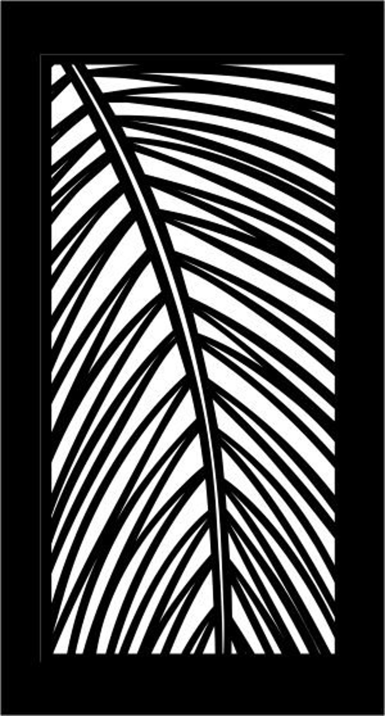 Leaf Panel Pattern Gate Grill Door Room Divider Wall | Etsy