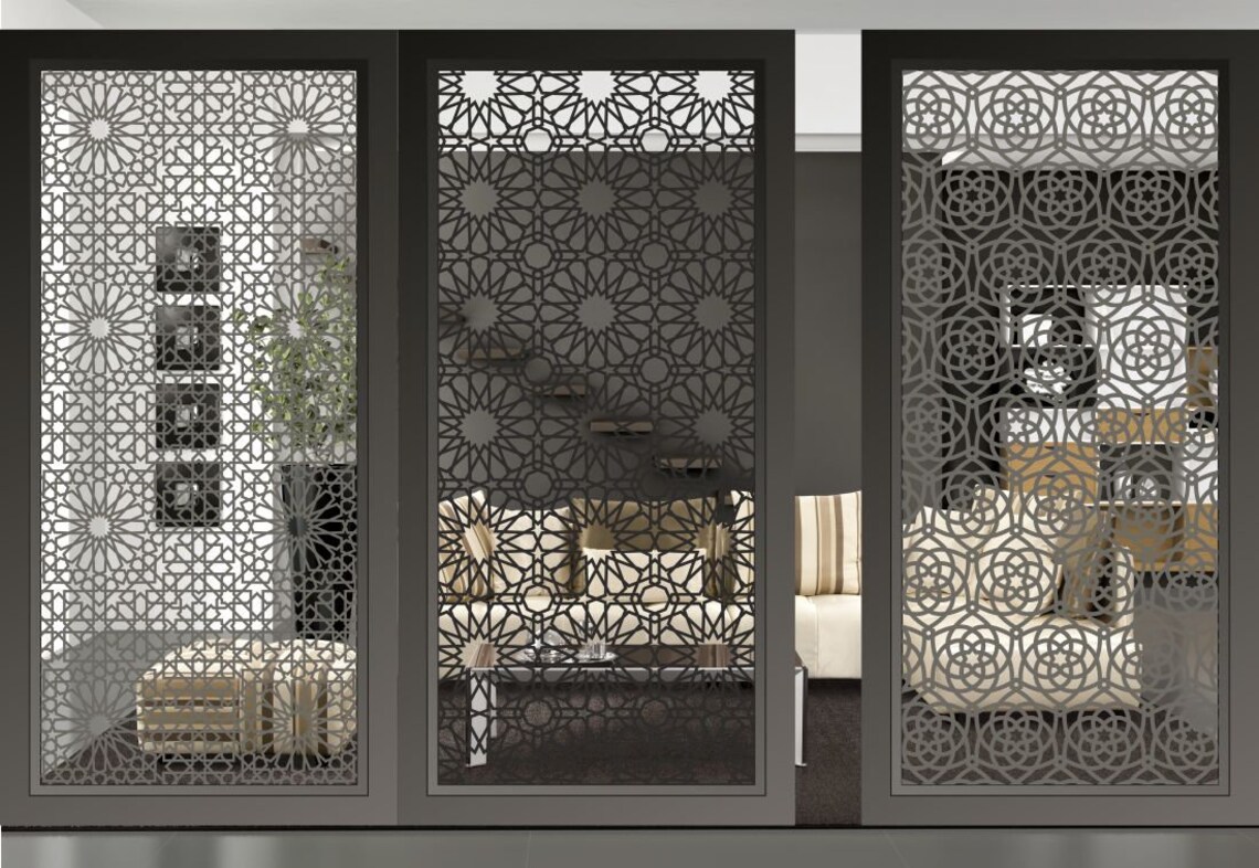 6 Arabic Room Divider Set 8 Privacy Screen Decorative - Etsy