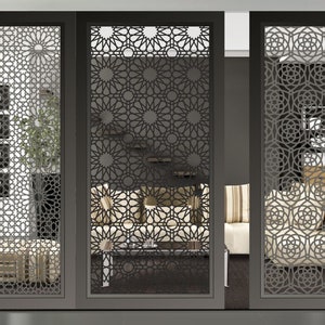 6 Arabic Room Divider, Set # 8 Privacy Screen, Decorative Partitions ...