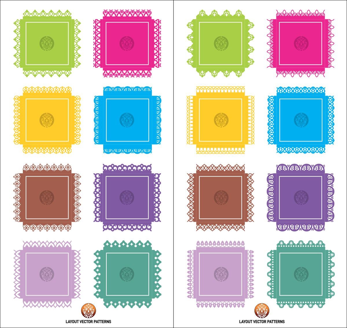 20 Seamless Border Temple Border Paper Cutting Border - Etsy