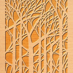 Birch Tree Panels, Wall Panels, Room Decor, Tree Patterns, Laser, CNC ...