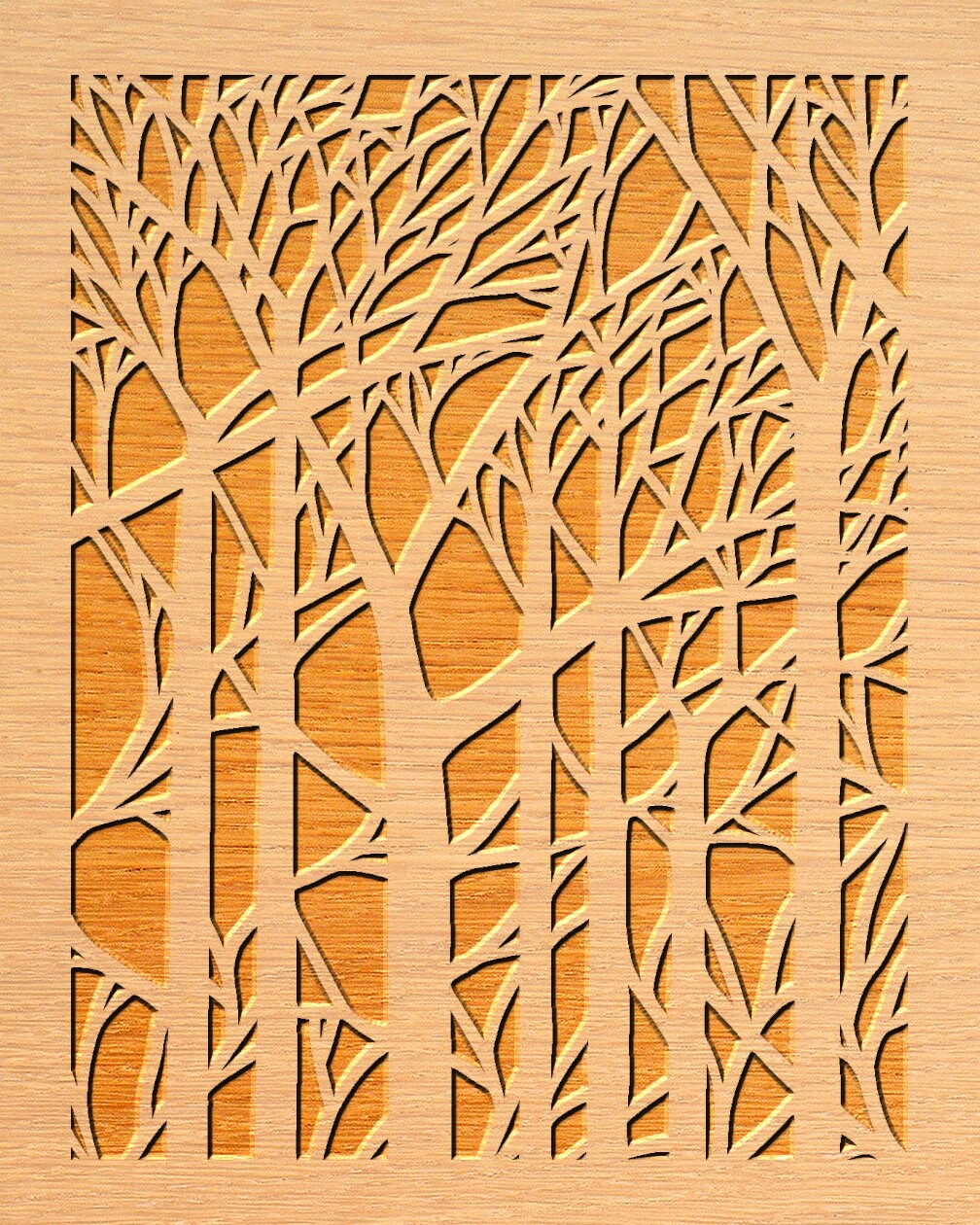 Birch Tree Panels, Wall Panels, Room Decor, Tree Patterns, Laser, CNC ...
