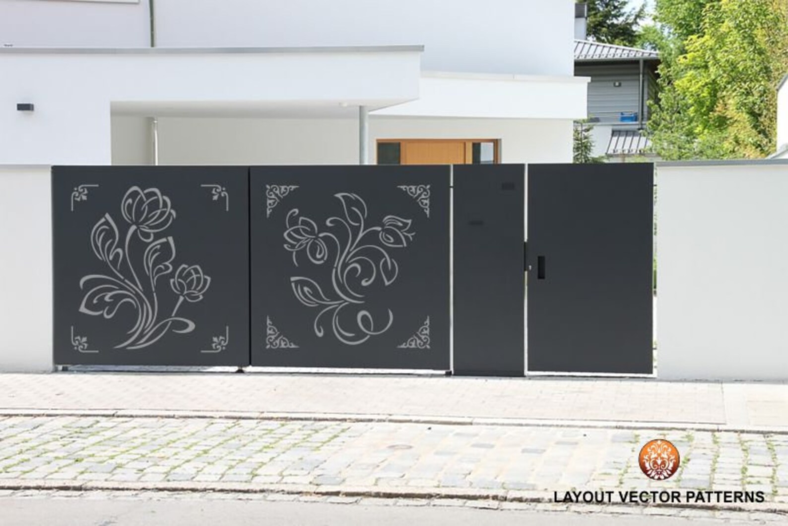 5 Plasma Cut Door Panels, Main Gate, Stencil Templates, Privacy Screen ...
