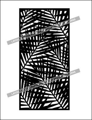 Palm Leaf Panel Pattern Decorative Room Divider Wall | Etsy Australia