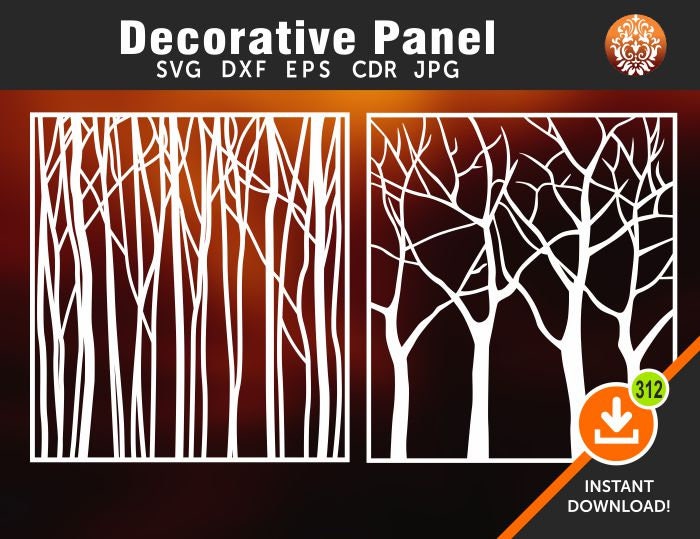 Tree Decorative Panel Wall Decor Room Divider Privacy - Etsy