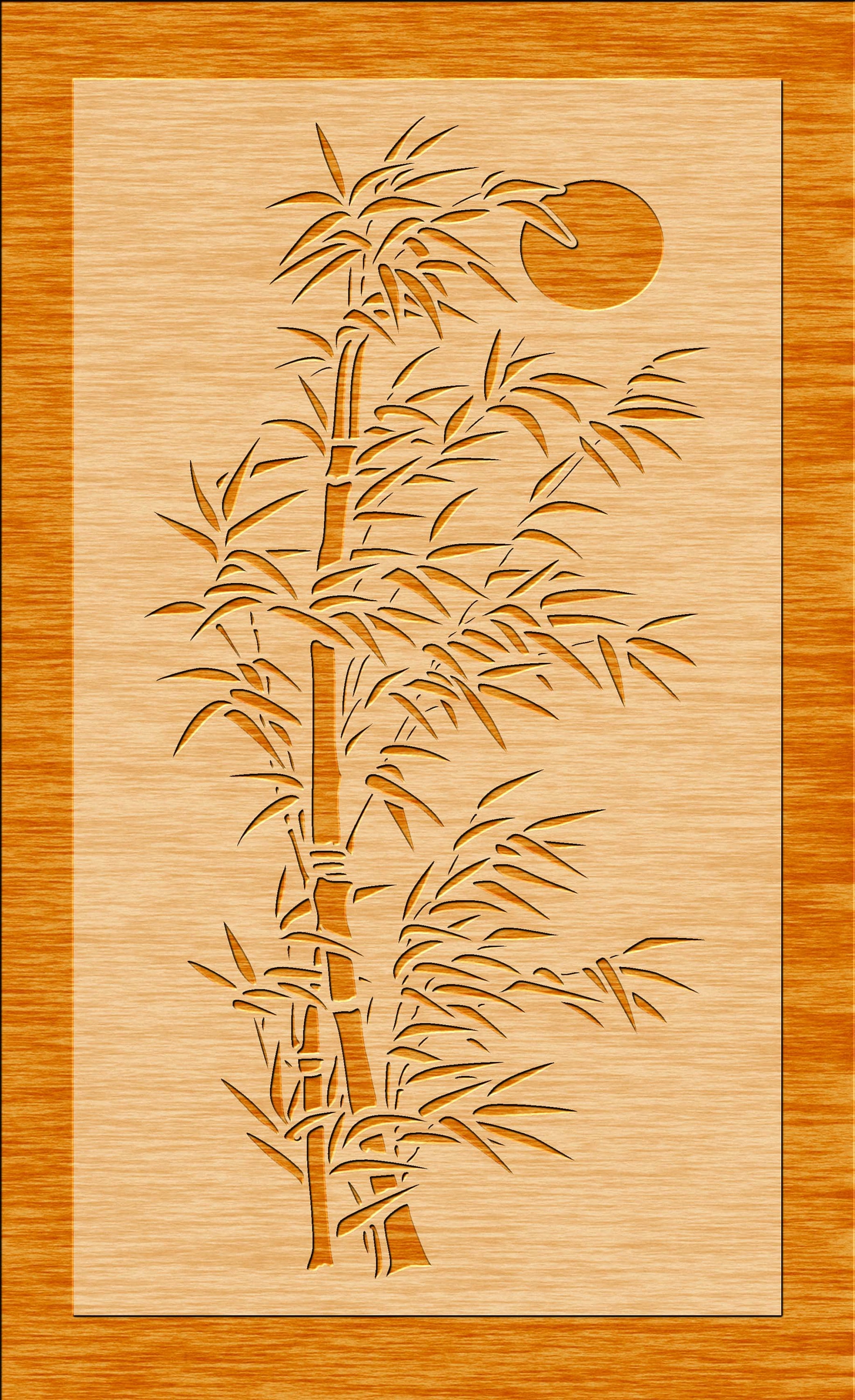 Bamboo Tree Panels Wall Panel Stencil Room Decor Tree - Etsy Canada