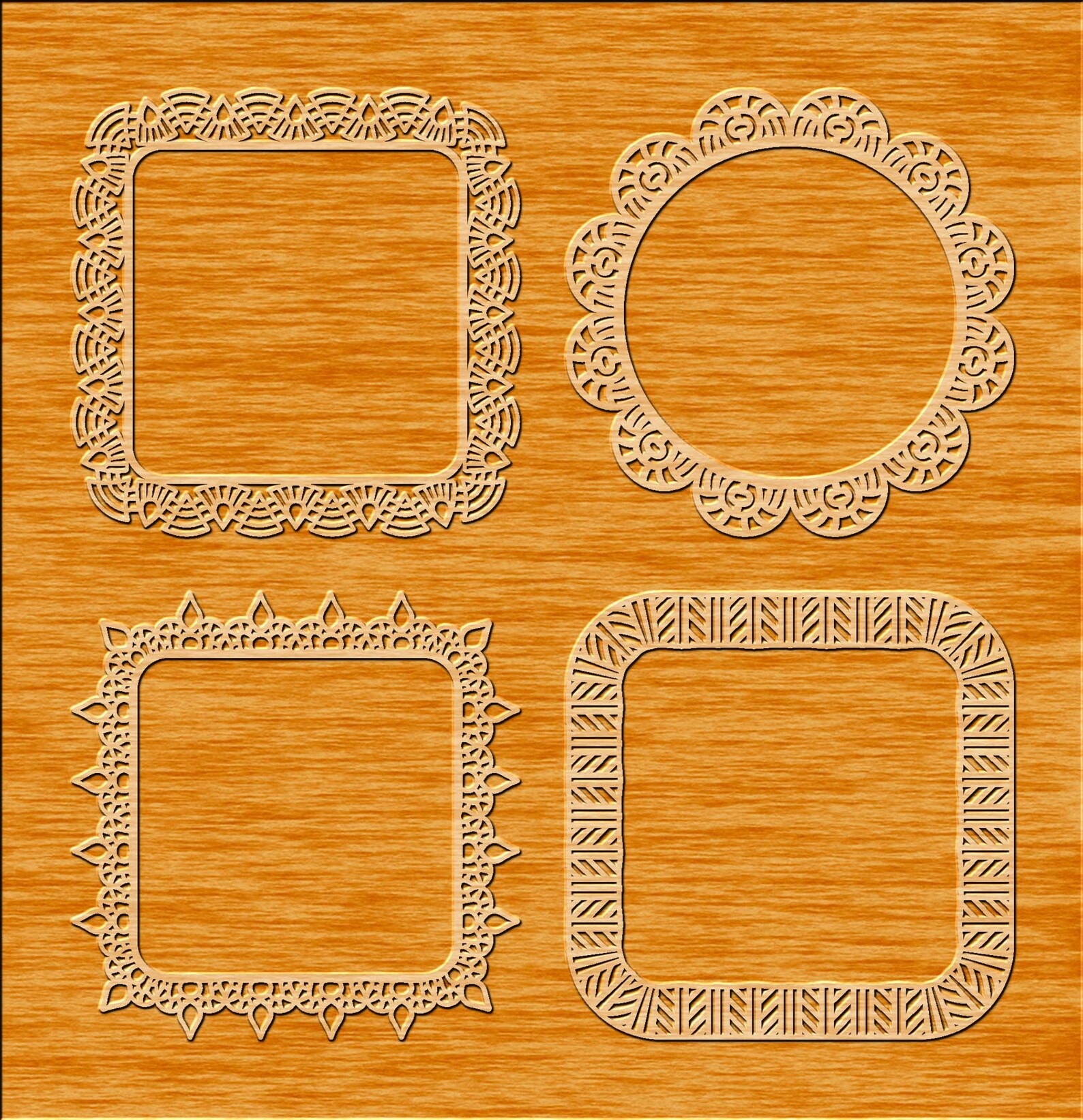 8 Mirror Frame, Set # 14 Photo Frame, Vintage Frames, Wall Hanging ...