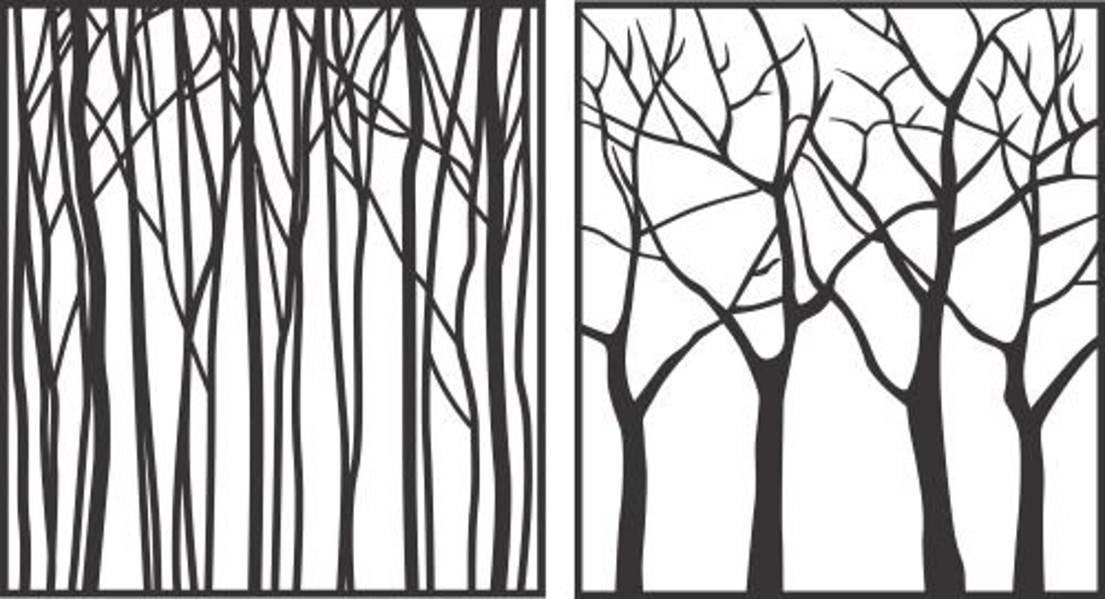 Tree Decorative Panel Wall Decor Room Divider Privacy | Etsy