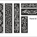 6 Decorative Panel, Door Panels, Stencil Templates, Privacy Screen ...