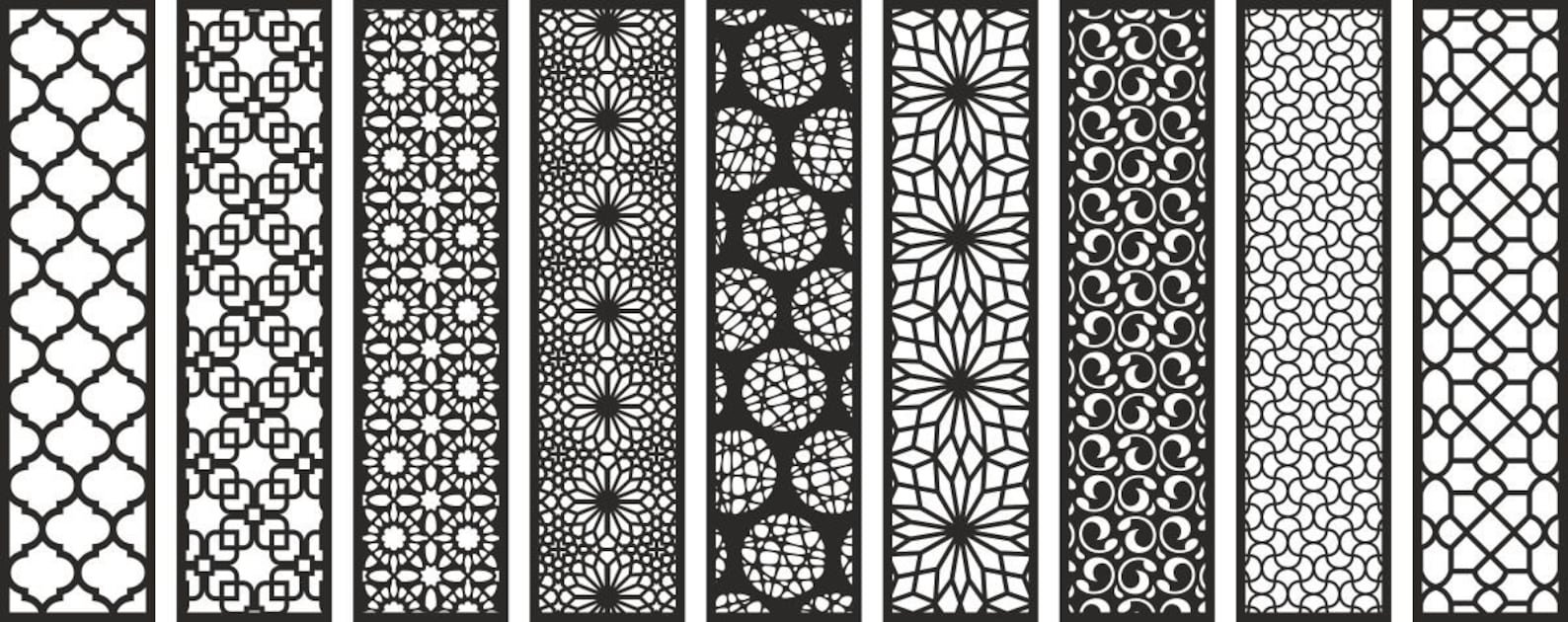 45 Decorative Panel Set 4 Room Divider Screen | Etsy