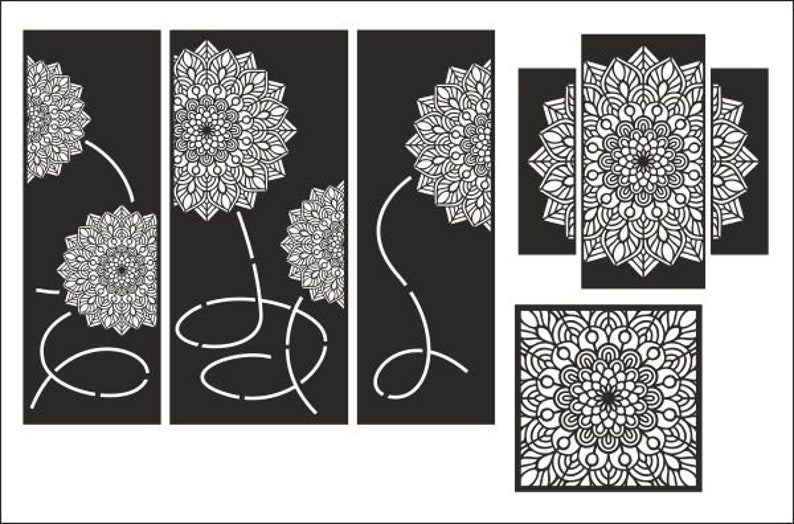 Mandala Panel Parition Screen Wall Decor Wall Hanging - Etsy