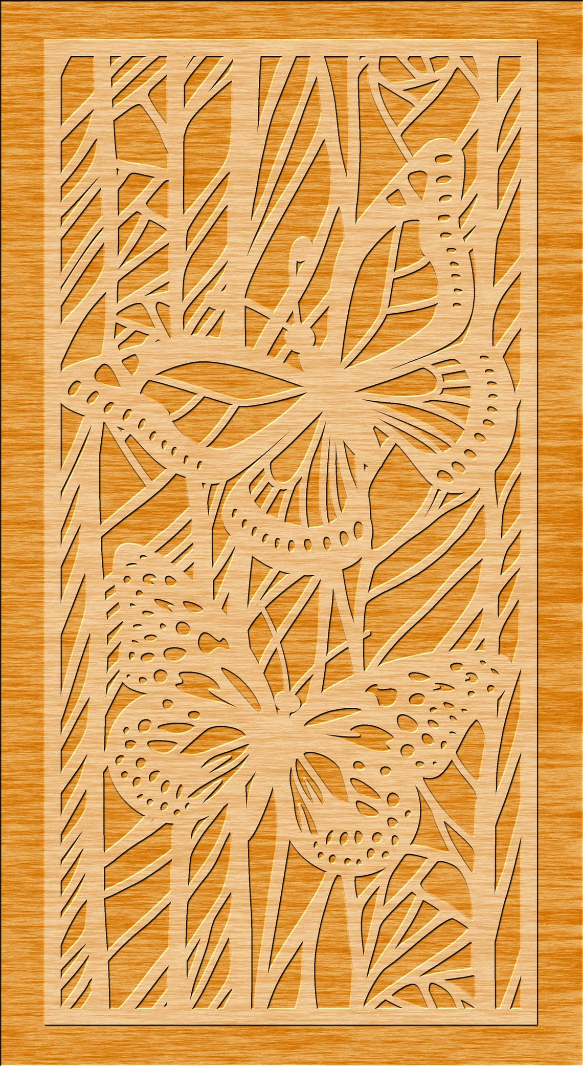 Butterfly Room Divider Panel Screen Partitions Wall | Etsy