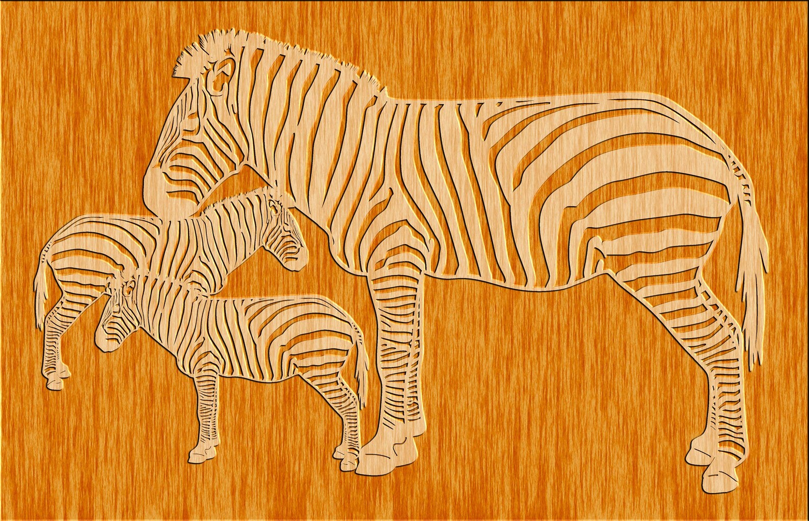 Zebra Decorative Panel Wall Hanging Room Decorating Laser - Etsy