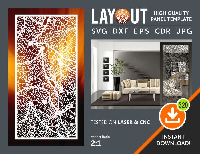 Leaf Room Divider Decorative Panel Wall Hanging Privacy | Etsy