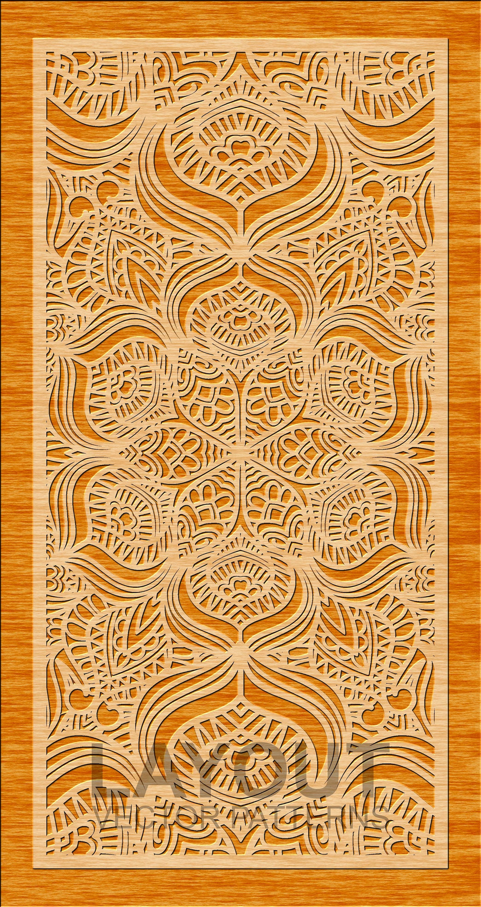 Ornamental Mandala Gate Grill Door Room Divider Laser - Etsy