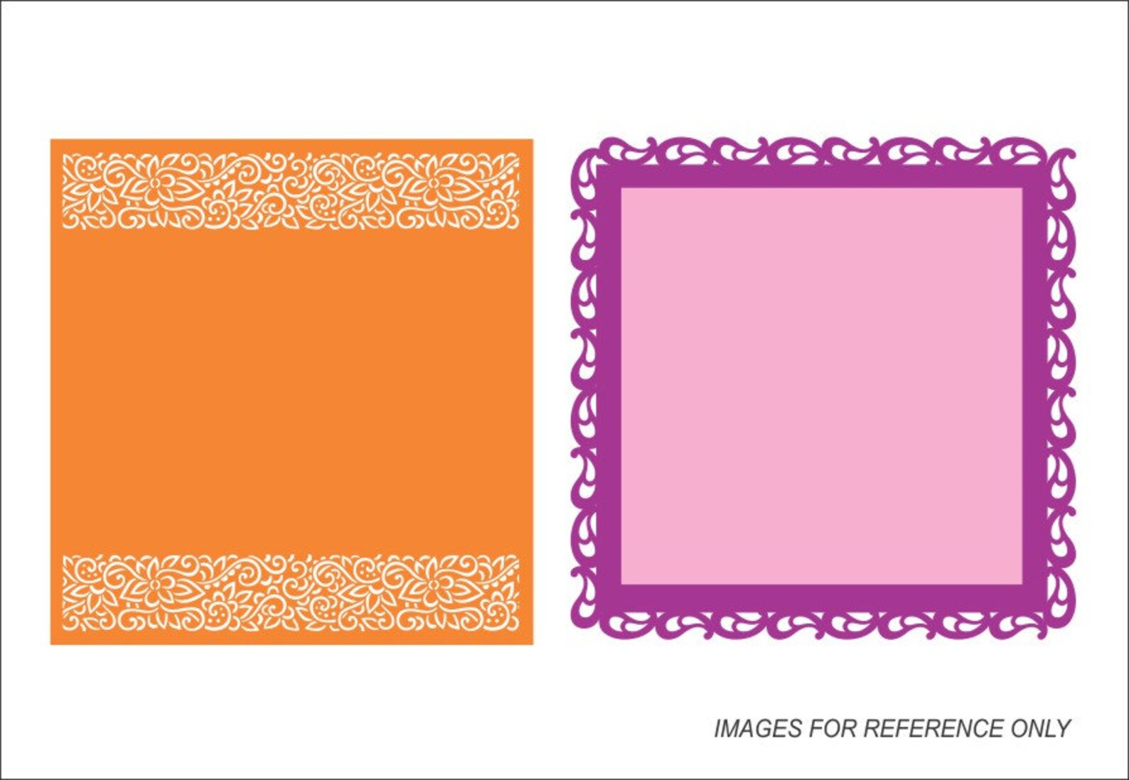 6 Seamless Border Designs Wall Decor Panel & Stencil - Etsy