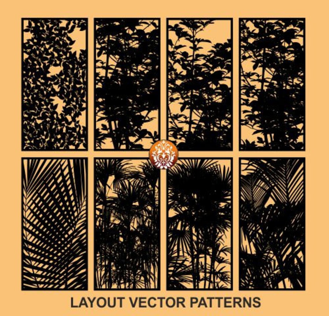 Leaf Room Divider Privacy Screen Tree Decorative Panel | Etsy