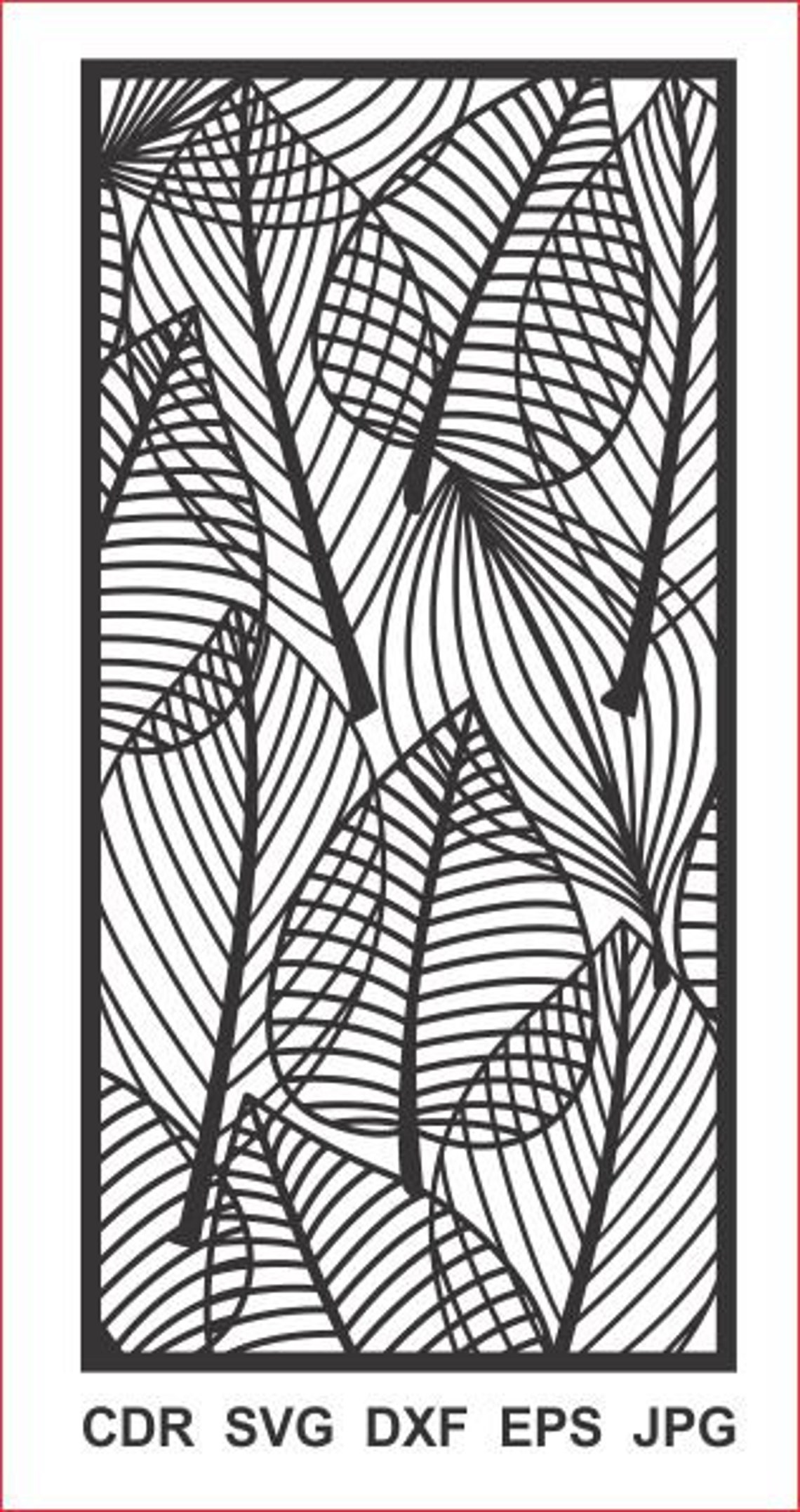 Leaf Panel Pattern Decorative Room Divider Wall Hanging | Etsy