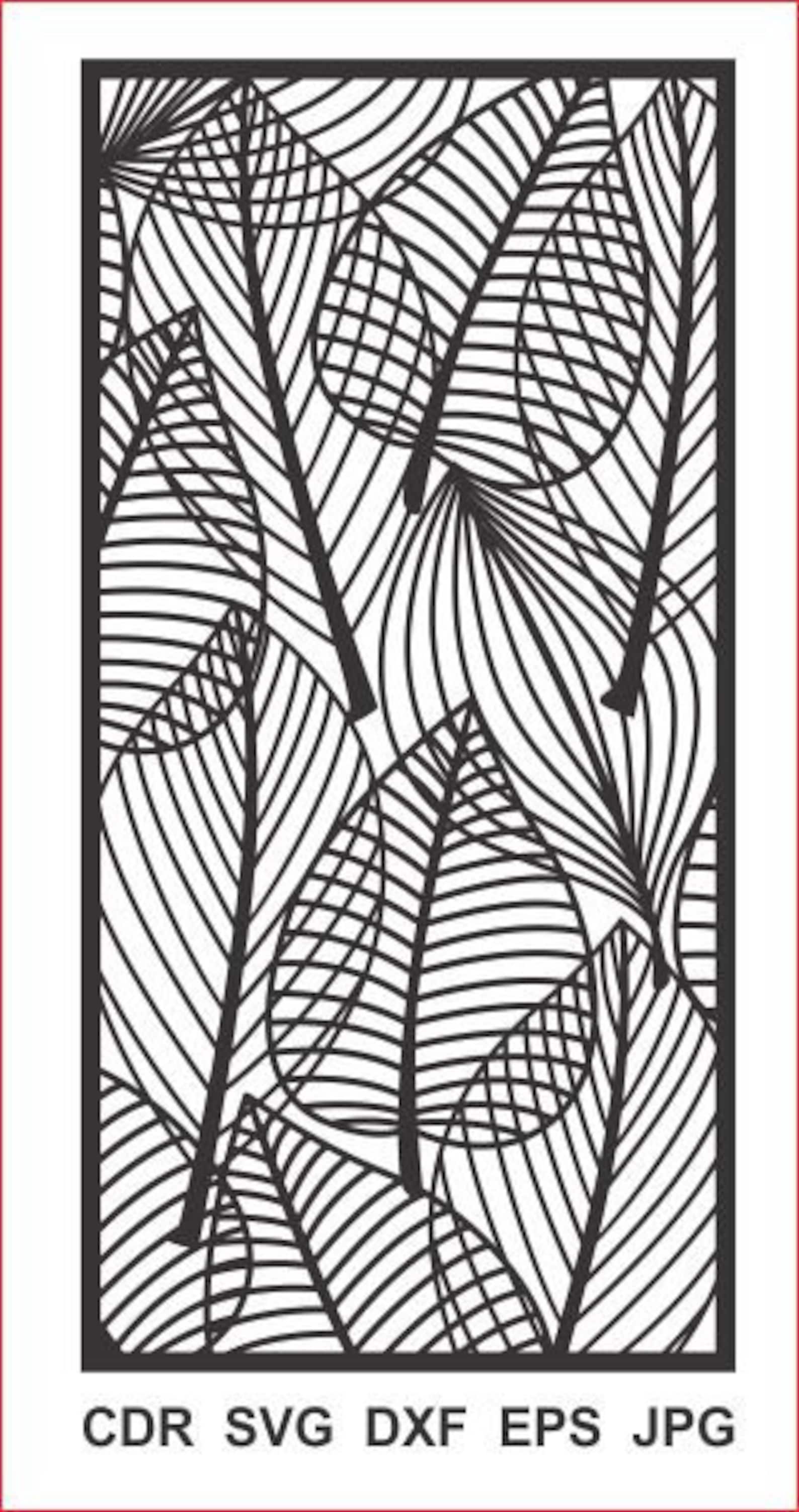 Leaf Panel Pattern Decorative Room Divider Wall Hanging - Etsy