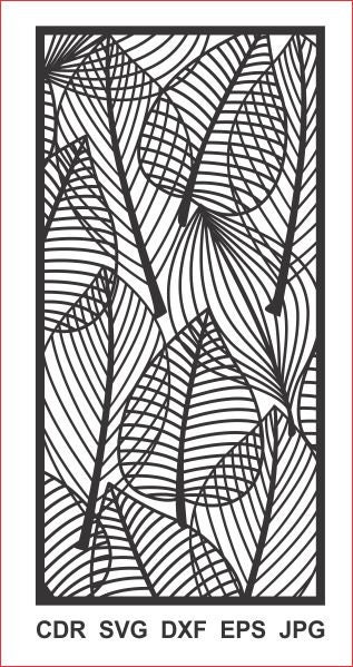 Leaf Panel Pattern Decorative Room Divider Wall Hanging | Etsy