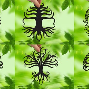 33 Tree of Life Single Cutting Piece Designs, Celtic Wall Panel, Wall ...