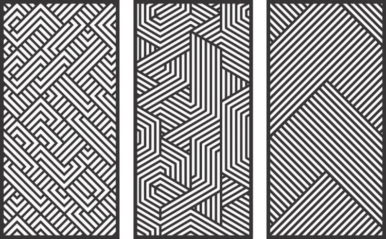 Room Divider Privacy Screen Decorative Panel Stencil Wall - Etsy