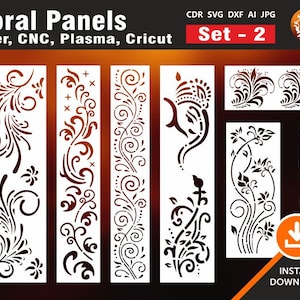 6 Decorative Panel, Door Panels, Stencil Templates, Privacy Screen ...