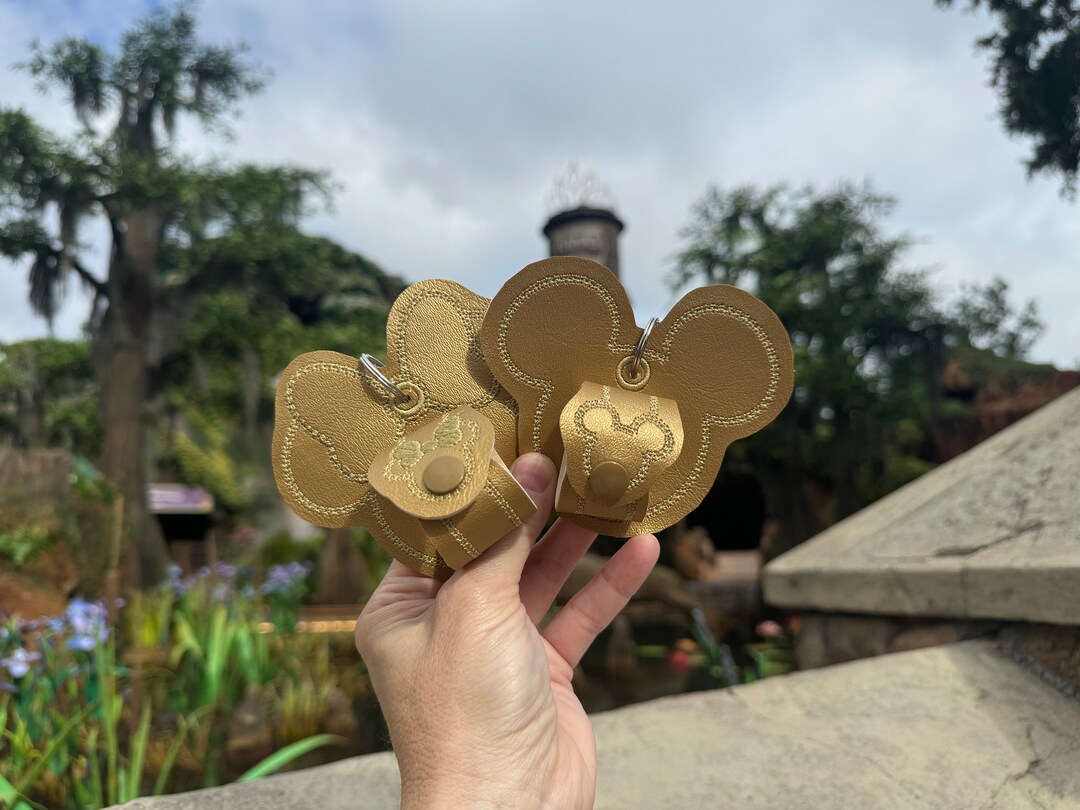 Gold Mouse Ear Holder, Gold Minnie Ear Holder, Mouse Inspired Ear ...
