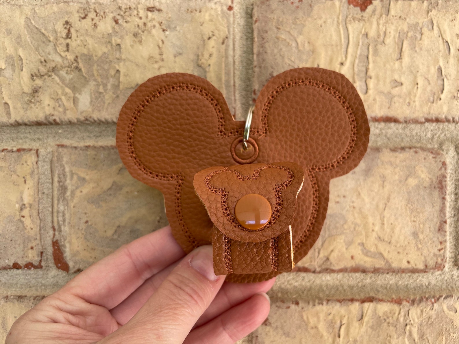 Mickey Mouse Ear Holder Brown Mickey Mouse Ear Holder Mickey | Etsy