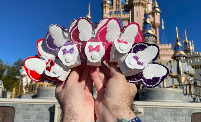 Glitter Minnie Mouse Ear Holder Minnie Mouse Inspired Ear - Etsy