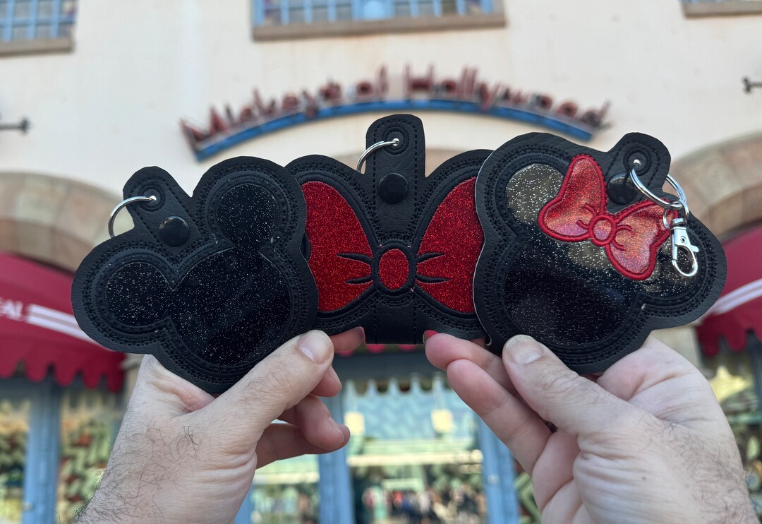 Glitter Mouse Ear Holder, Glitter Minnie Park Mouse Ear Holder or ...
