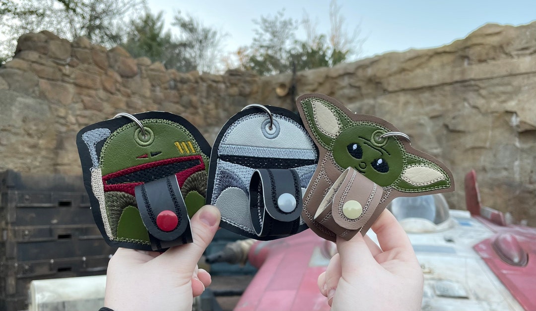 Baby Yoda Mouse Ear Holder, Mando Ear Holder or Carrier for Bag, Belt ...