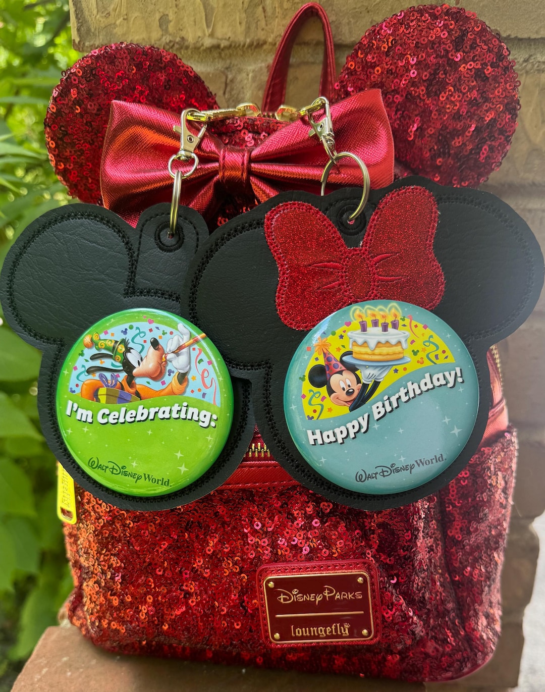 Mouse Keychain Button Holder, Button Backer, Mouse Button Frame, Mouse ...