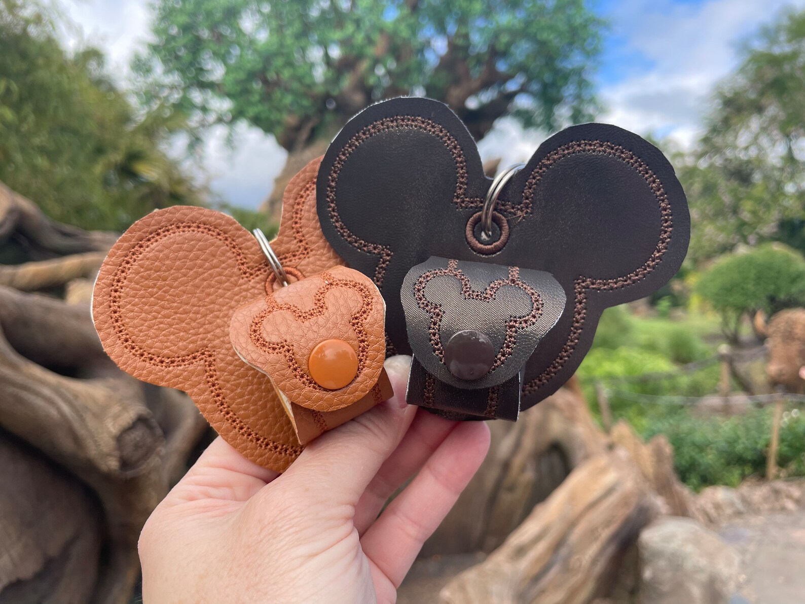 Mickey Mouse Ear Holder Brown Mickey Mouse Ear Holder Mickey - Etsy
