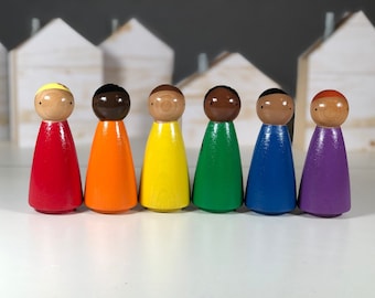 Peg Dolls Set | Etsy