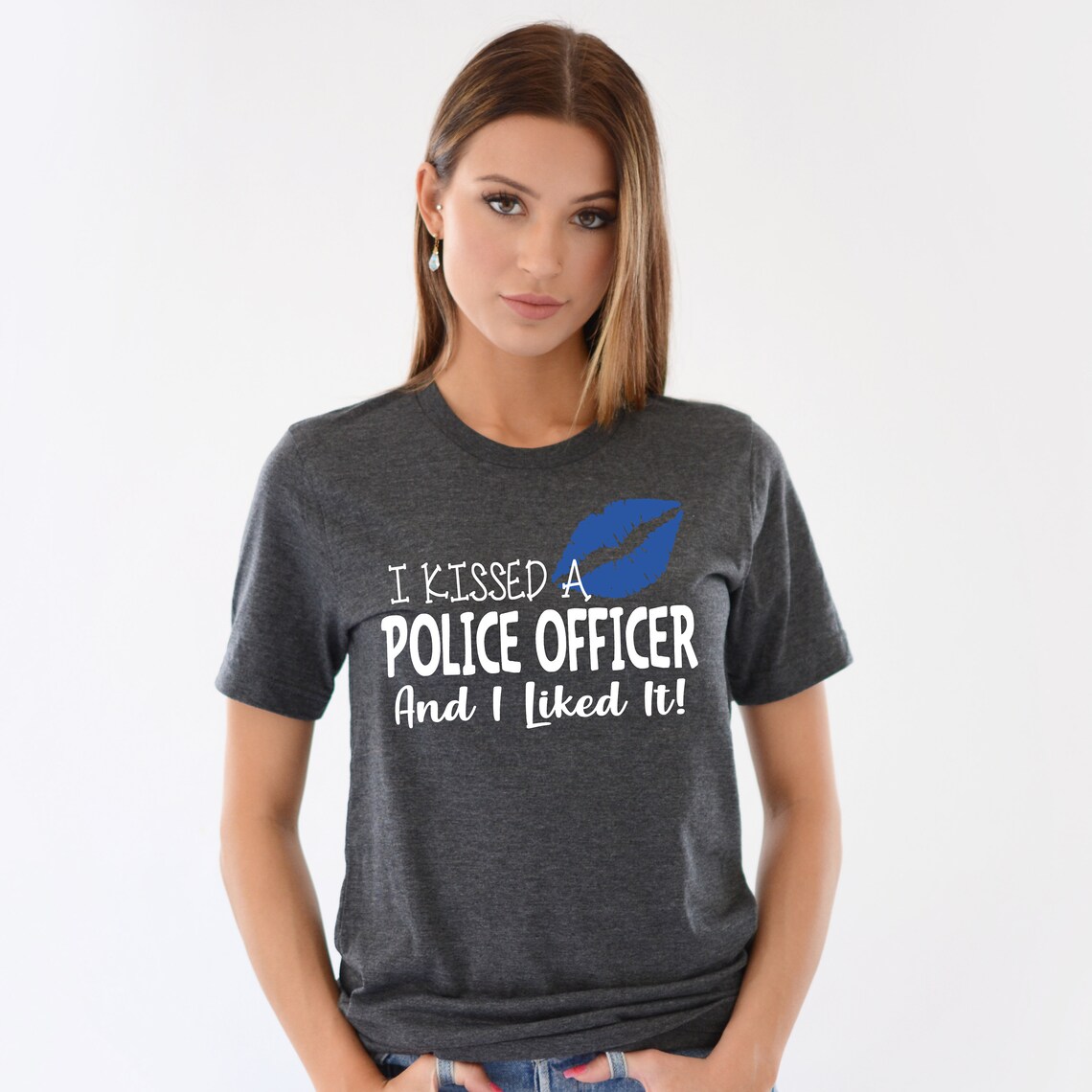 Police Officer Shirt Police Wife Police Girlfriend I Kissed A Police