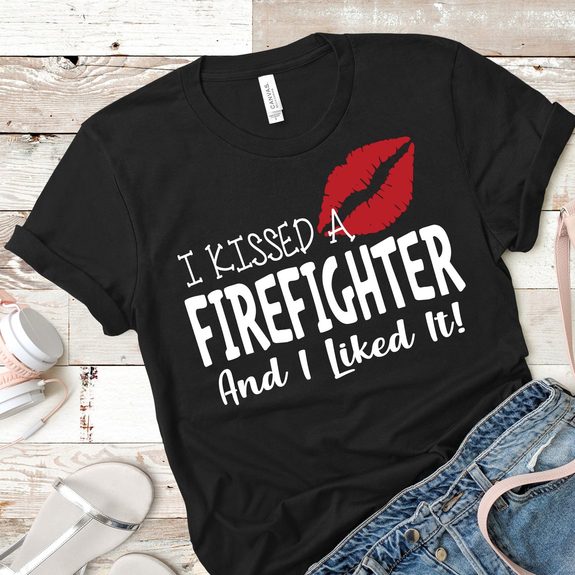 Firefighter Shirt, Firefighter Girlfriend, Wife Shirt, I Love My ...