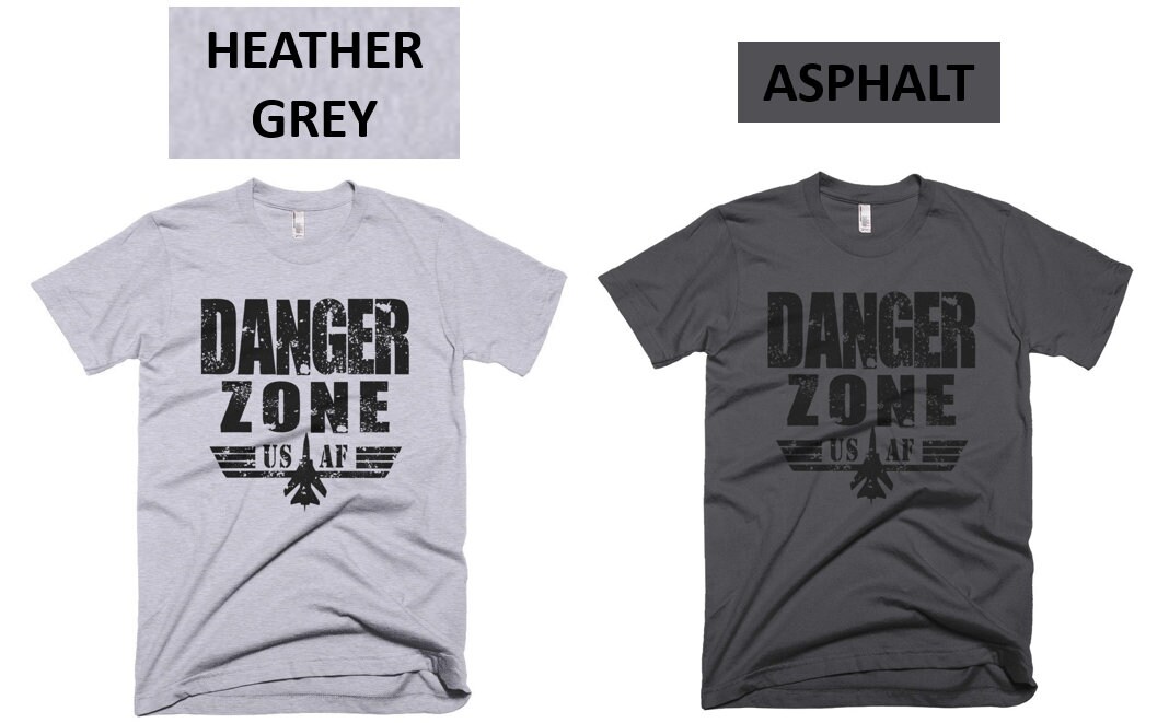 Danger Zone T-shirt, USAF, Top Gun Shirt, Air Force Shirt, Fighter Jet ...