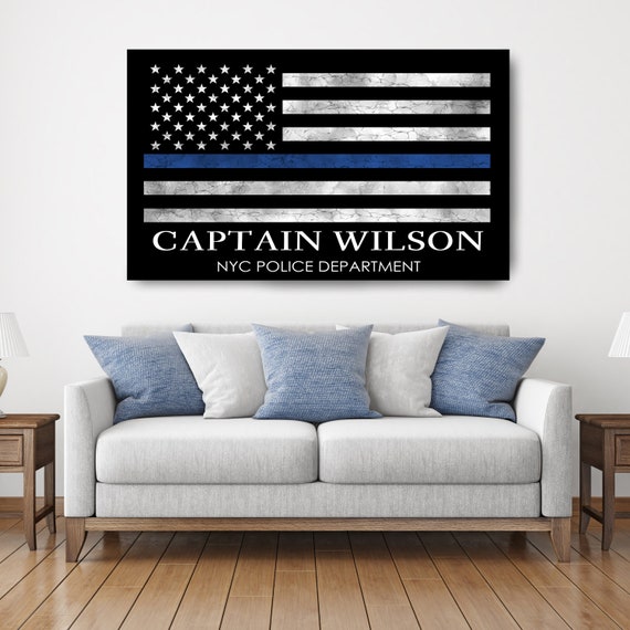 Police Officer Sign Police Wall Decor Police Officer Canvas | Etsy