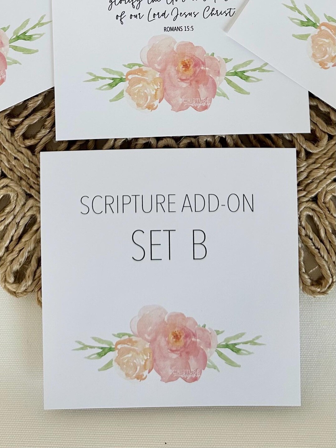 ADD-ON SET B Scripture Cards, 10 Card Set,scripture Prints, Art Prints ...