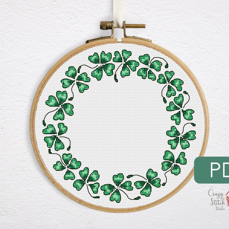 Clover Cross Stitch - Etsy
