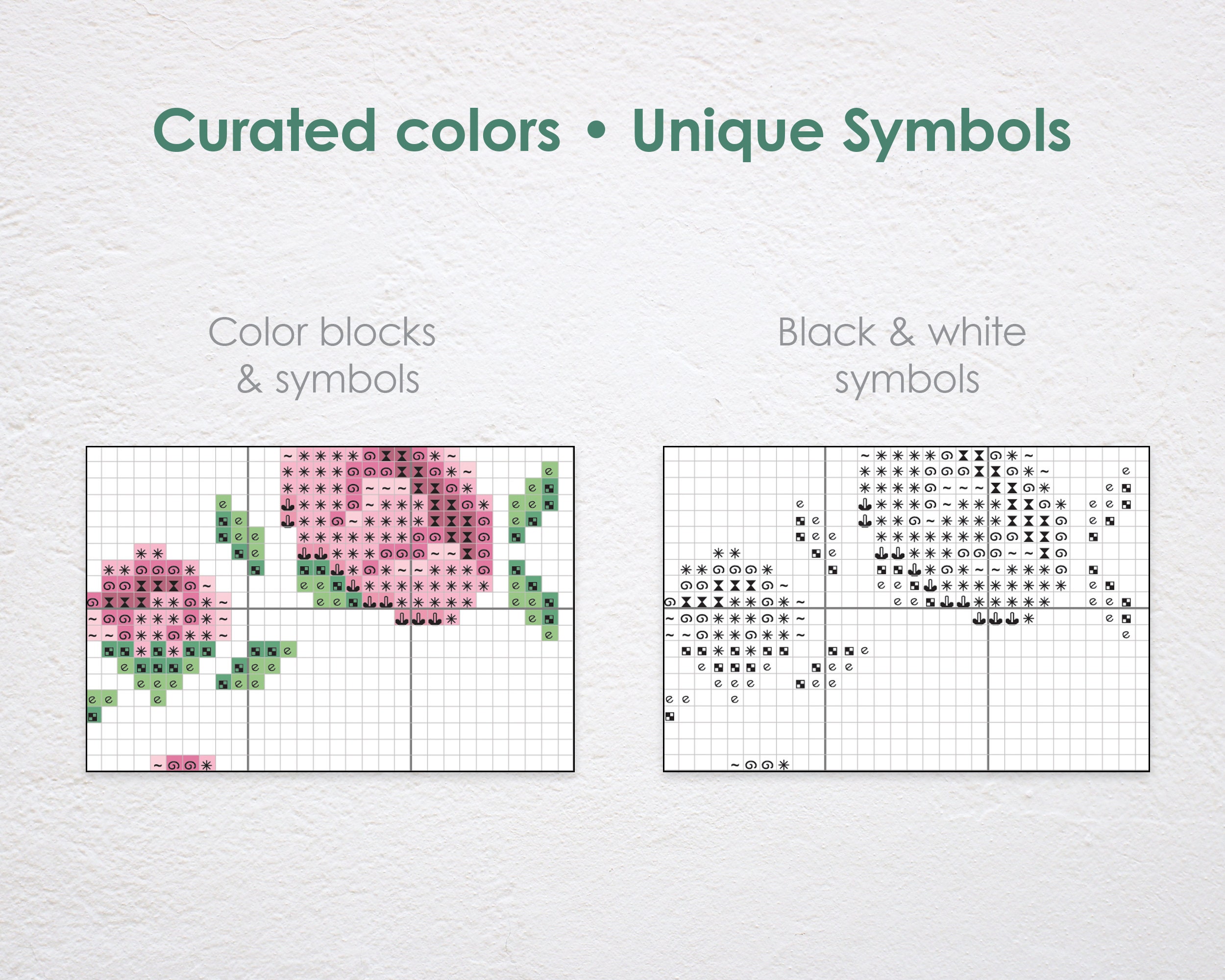 Nope Cross Stitch Pattern PDF. Rose Flower Wreath With | Etsy