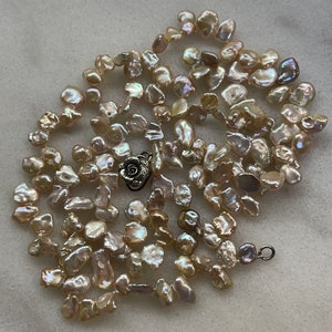 Pink Keshi Pearl Necklace - Etsy