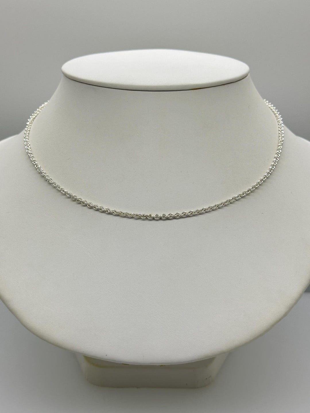 Argentium Silver Necklace Chain Cable Round 2.8mm 18" - Etsy