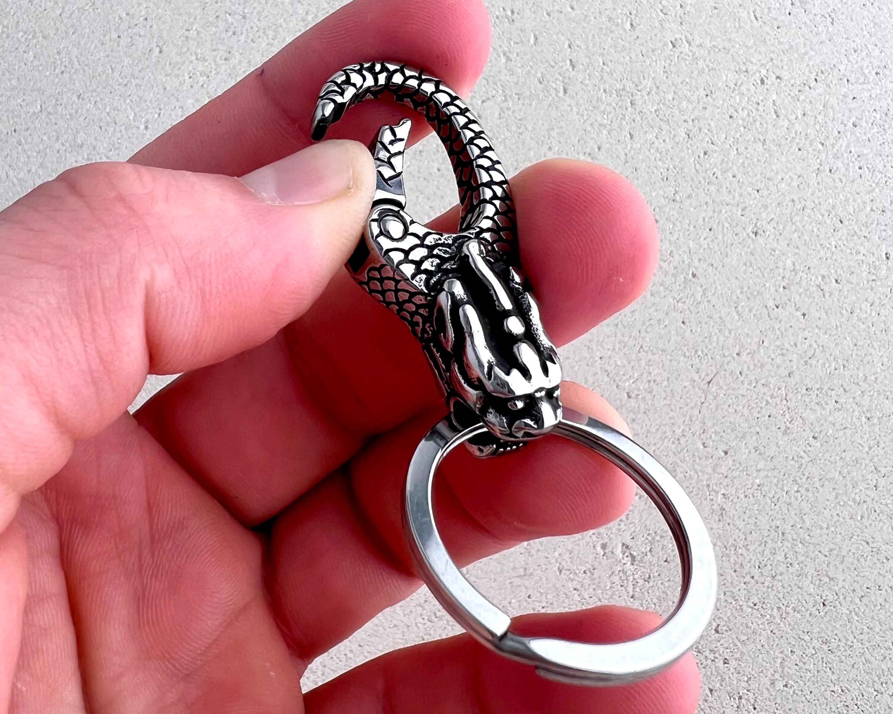 Japan Style Metal Keychain, Mens Carabiner Keychain, Gift for Dad ...