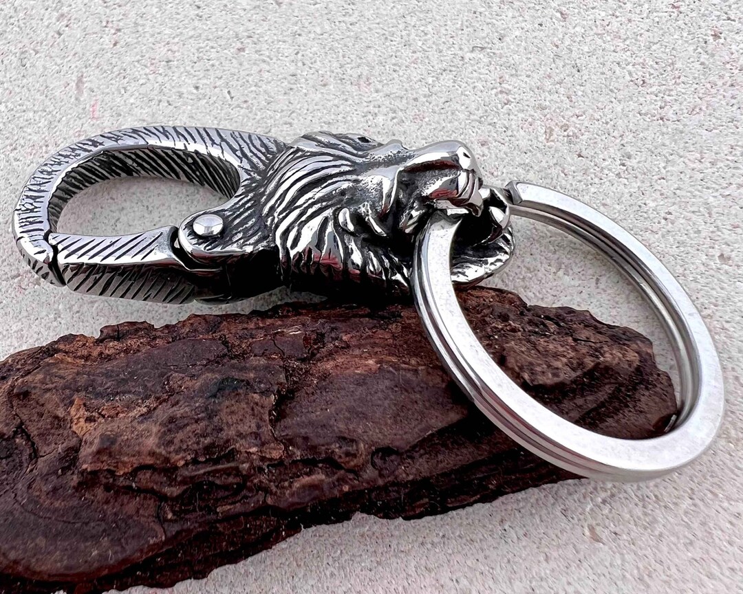 Metal Decoration for Keys, Steel Lanyard for Keys, Carabiner Keychain ...
