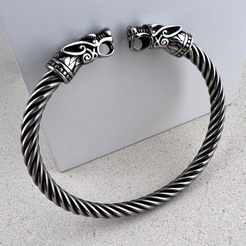 Viking Bracelet, Fenrir Arm Bracelet, Ring Armlet, Circlet Bangle ...