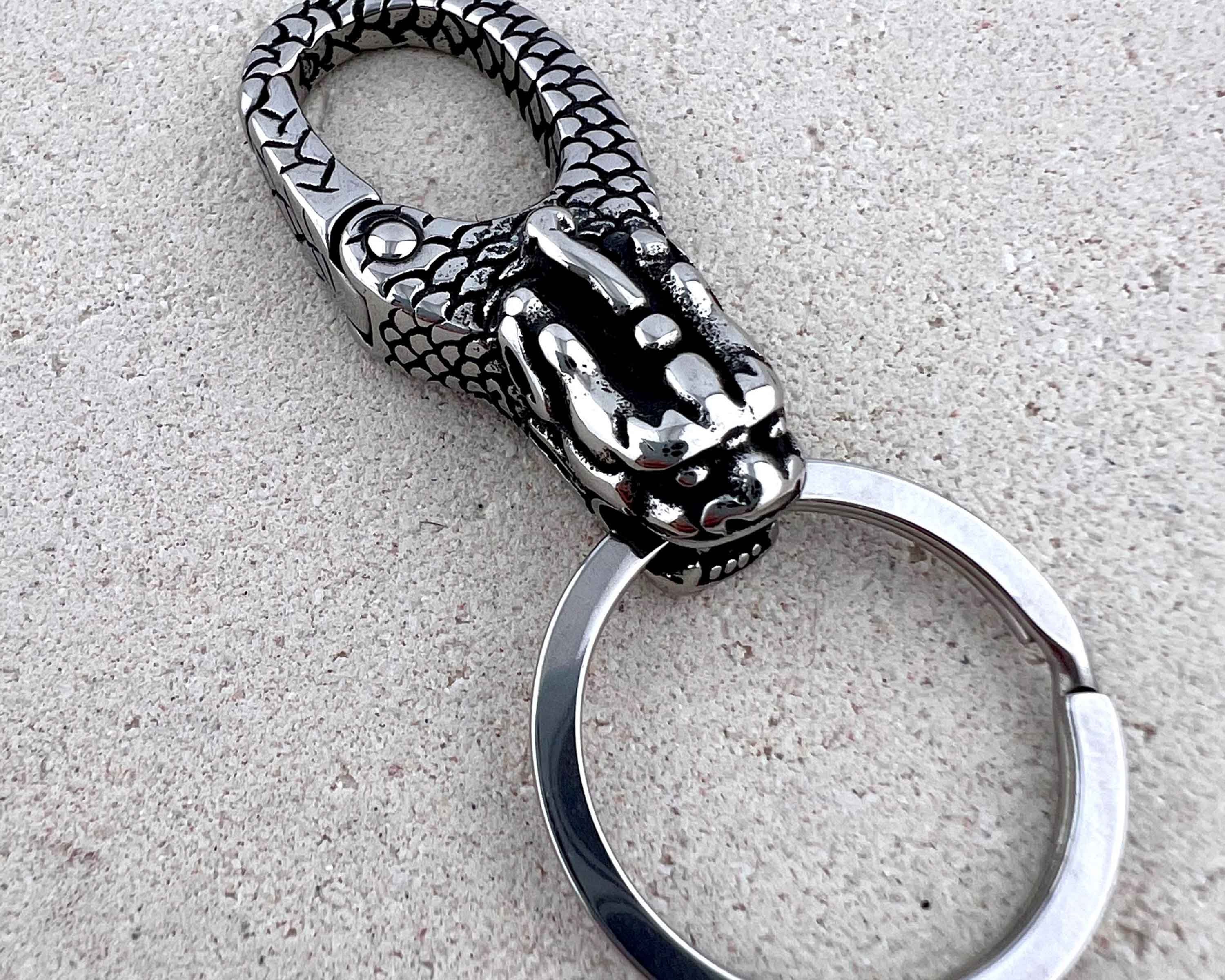 Japan Style Metal Keychain, Mens Carabiner Keychain, Gift for Dad ...