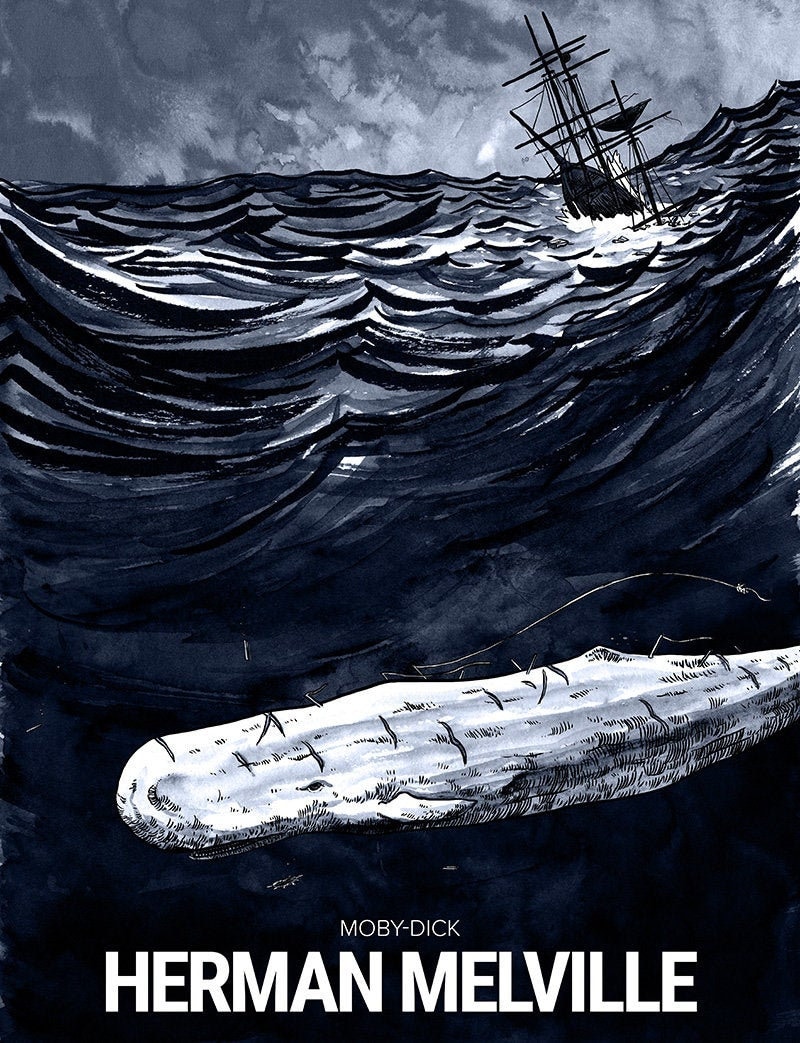 Moby-dick Print 11x14 - Etsy