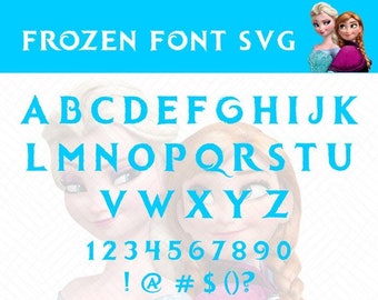 Frozen letters | Etsy